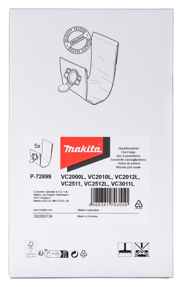 Makita P-72899 Fleece Dust Bag (5) — Neasden Hardware
