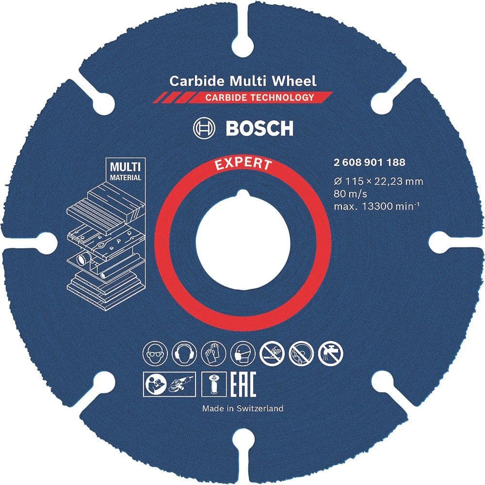 Bosch Expert 115mm Carbide Multi Cutting Wheel — Neasden Hardware