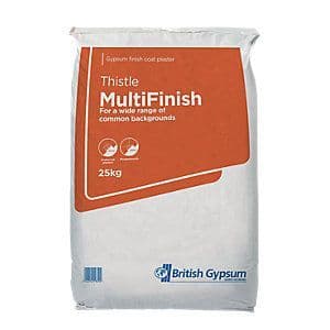British Gypsum Thistle MultiFinish Coat Plaster 25kg — Neasden Hardware