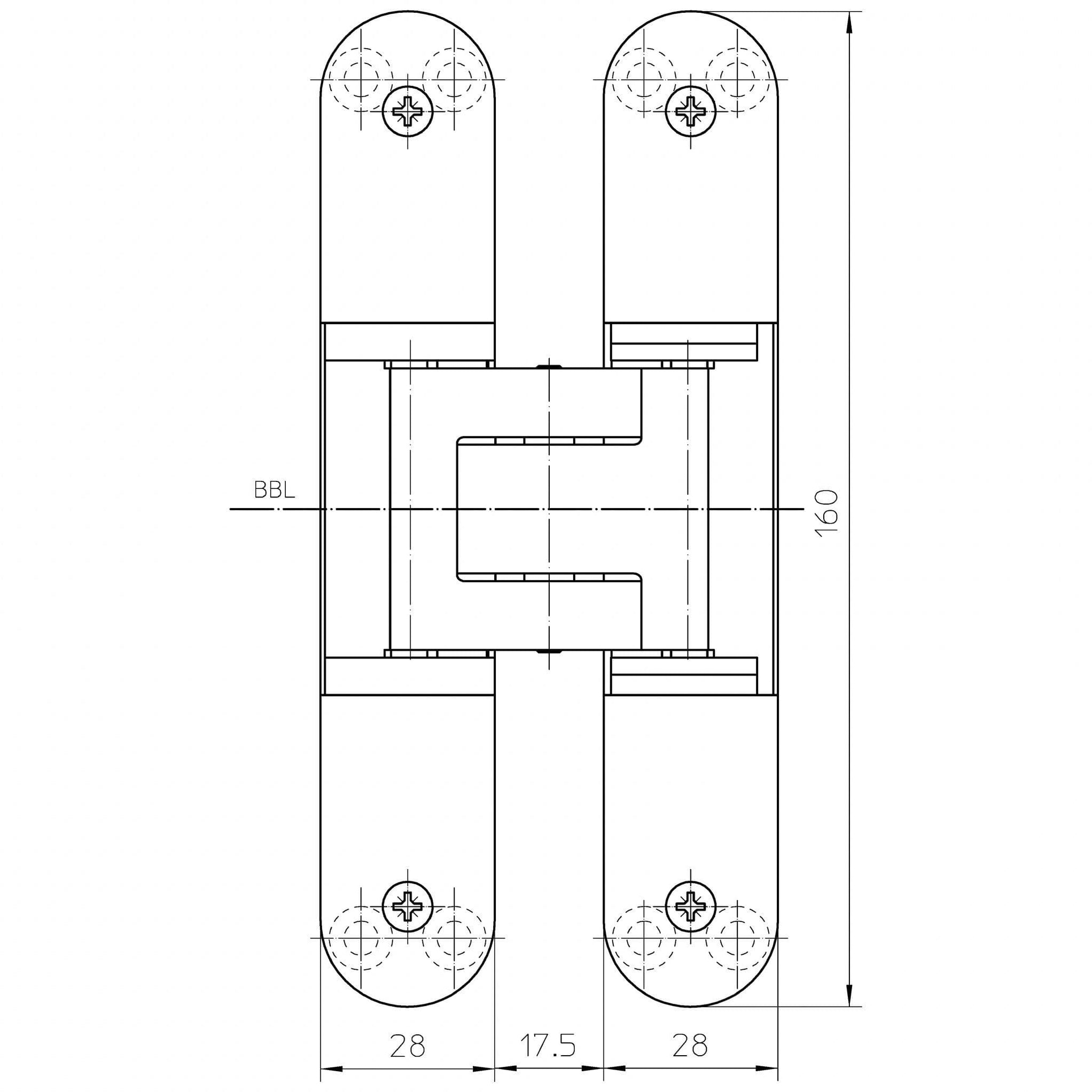 Tectus TE 340 3D FR Concealed Hinge — Neasden Hardware
